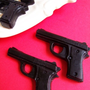Gun Soap Black Cherry Set: Soap Gun, Handgun Soap, Gift for Him, Pistol ...