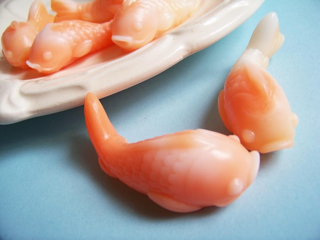 Koi Fish Soap Set: Moisturizing Orange Scent, Japanese Inspired Bath ...