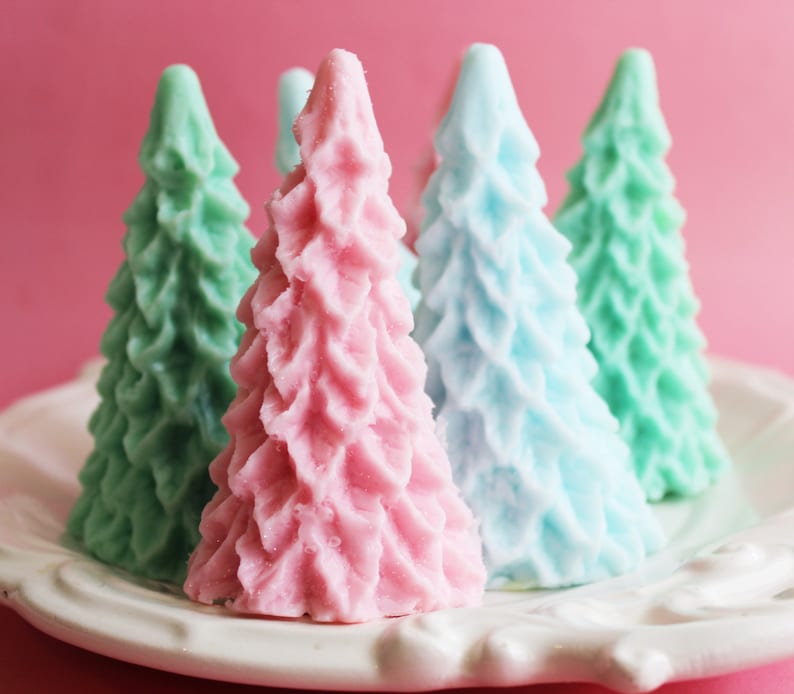 Christmas Tree Soap - Christmas Soap, Pastel Soap, Vintage, Holiday ...