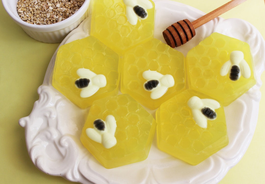 Bee Soap Bar - Honeycomb Bee Soap, Baby Shower Favors, Animal Soap ...