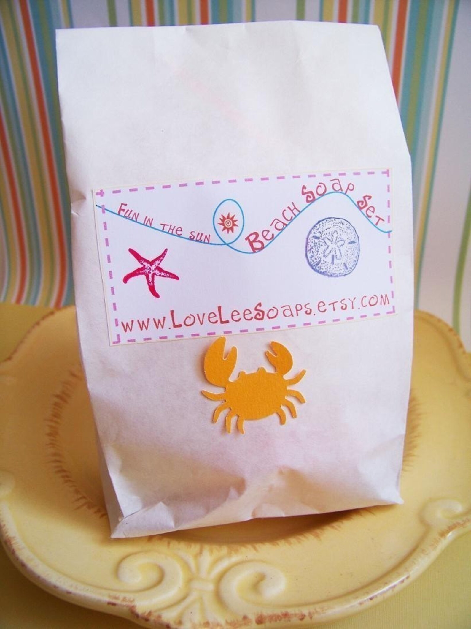 Beach Soap Fun in the Sun Set Sea Shell Soap Crab Soap | Etsy