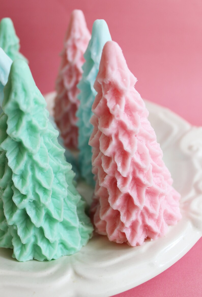 Christmas Tree Soap - Christmas Soap, Pastel Soap, Vintage, Holiday ...