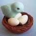Blue Bird Soap Nest Set Bird Soap, Chocolate Scented, Egg Soap, Baby ...