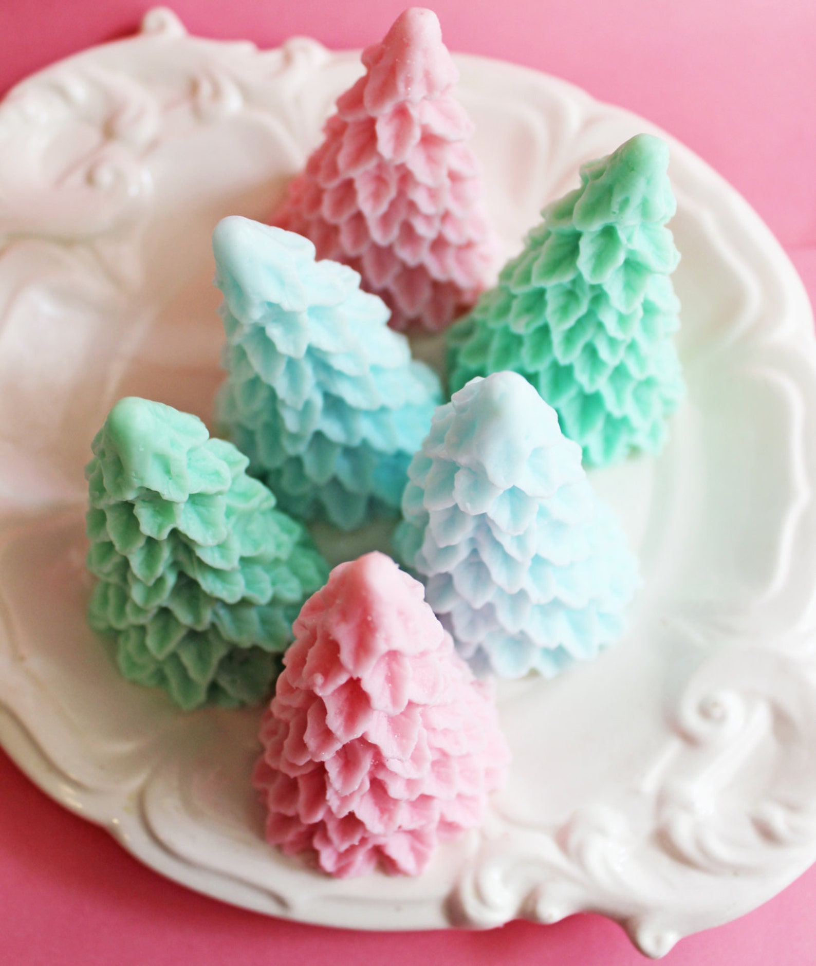Christmas Tree Soap - Christmas Soap, Pastel Soap, Vintage, Holiday ...