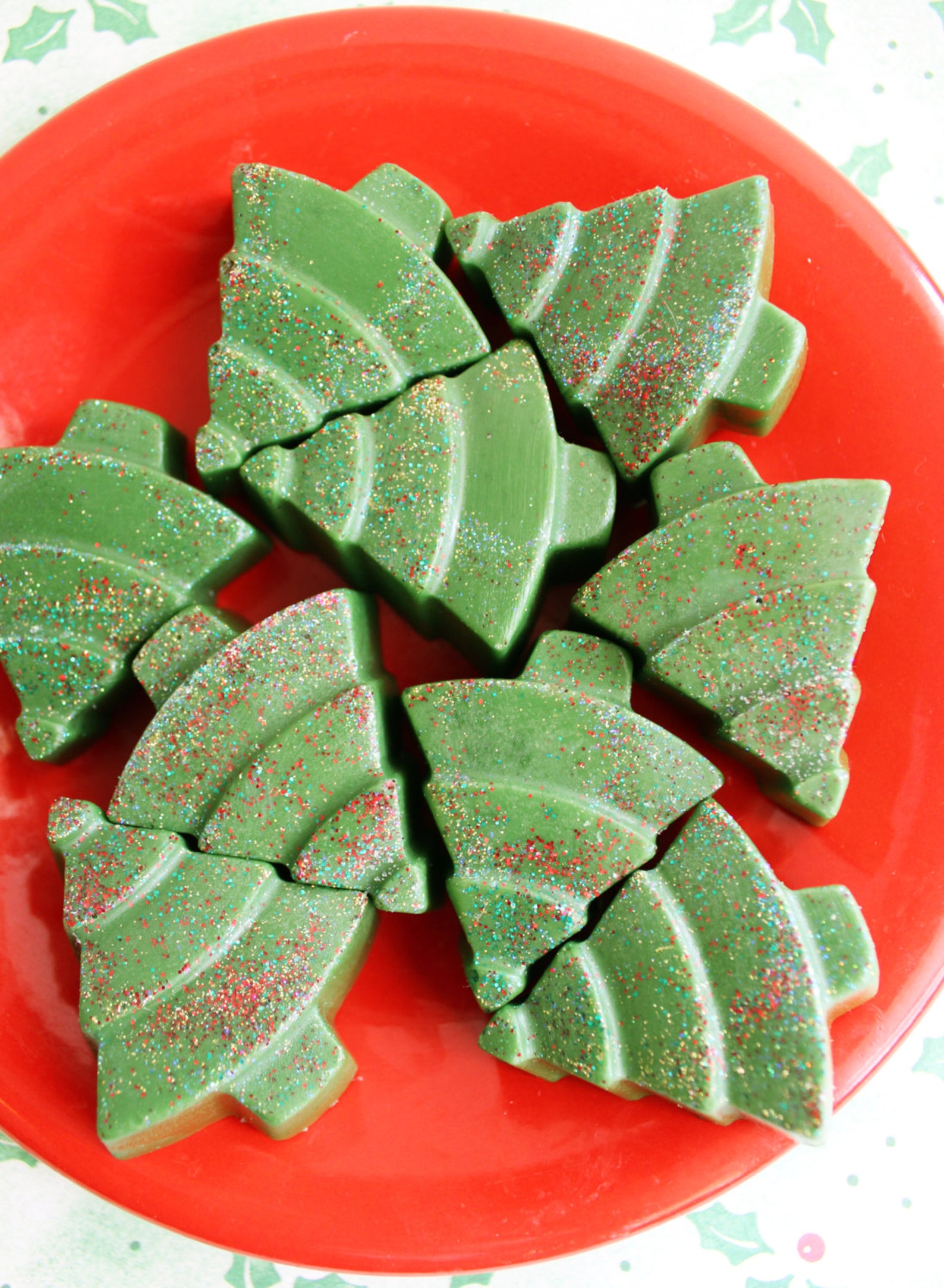 Christmas Tree Soap Mini Set Pine Tree Soap Holiday | Etsy