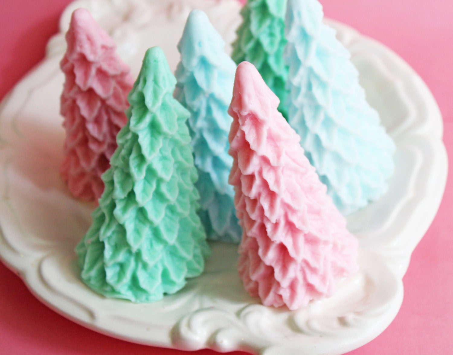 Christmas Tree Soap - Christmas Soap, Pastel Soap, Vintage, Holiday ...