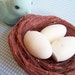 Blue Bird Soap Nest Set Bird Soap, Chocolate Scented, Egg Soap, Baby ...
