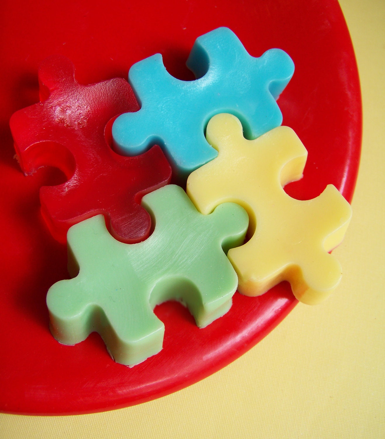 Jigsaw Puzzle Soap Set: Soap Favors, Kids Soap, Watermelon Soap ...