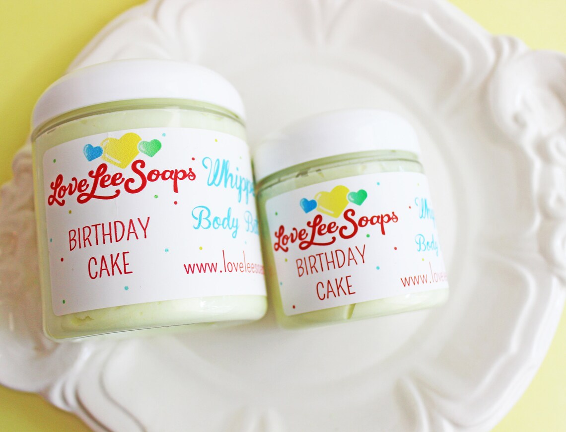 Whipped Body Butter Birthday Cake Whipped Body Lotion Body | Etsy
