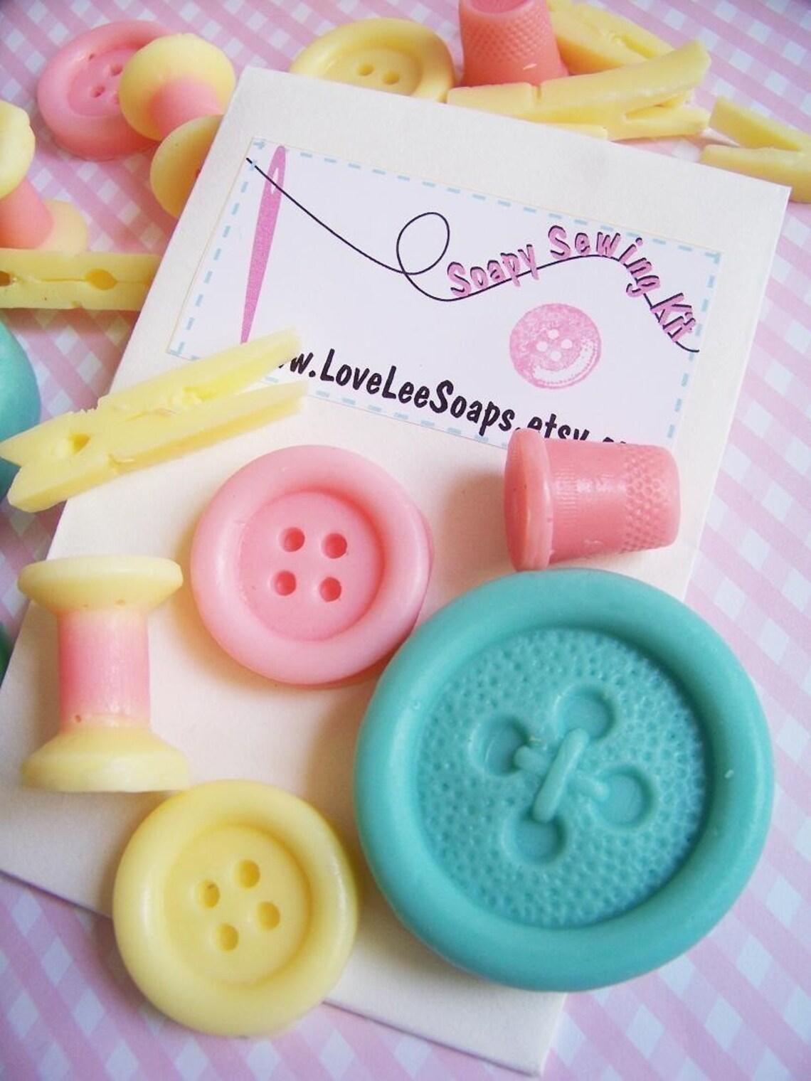 Sewing Soap Kit Button Soap Soap Favors Seamstress Gift - Etsy