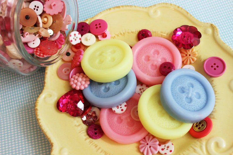 Button Soap Set Cute as a Button Soap Baby Shower Favors | Etsy