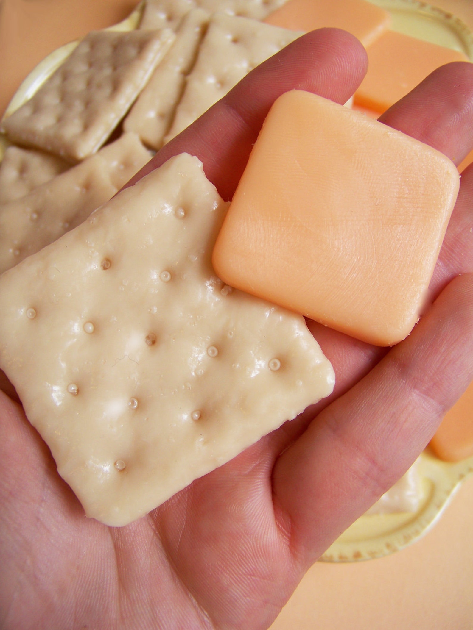 Crackers With Cheese Soap Set Cheese Soap Cracker Soap - Etsy