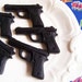 Gun Soap Black Cherry Set: Soap Gun, Handgun Soap, Gift for Him, Pistol ...
