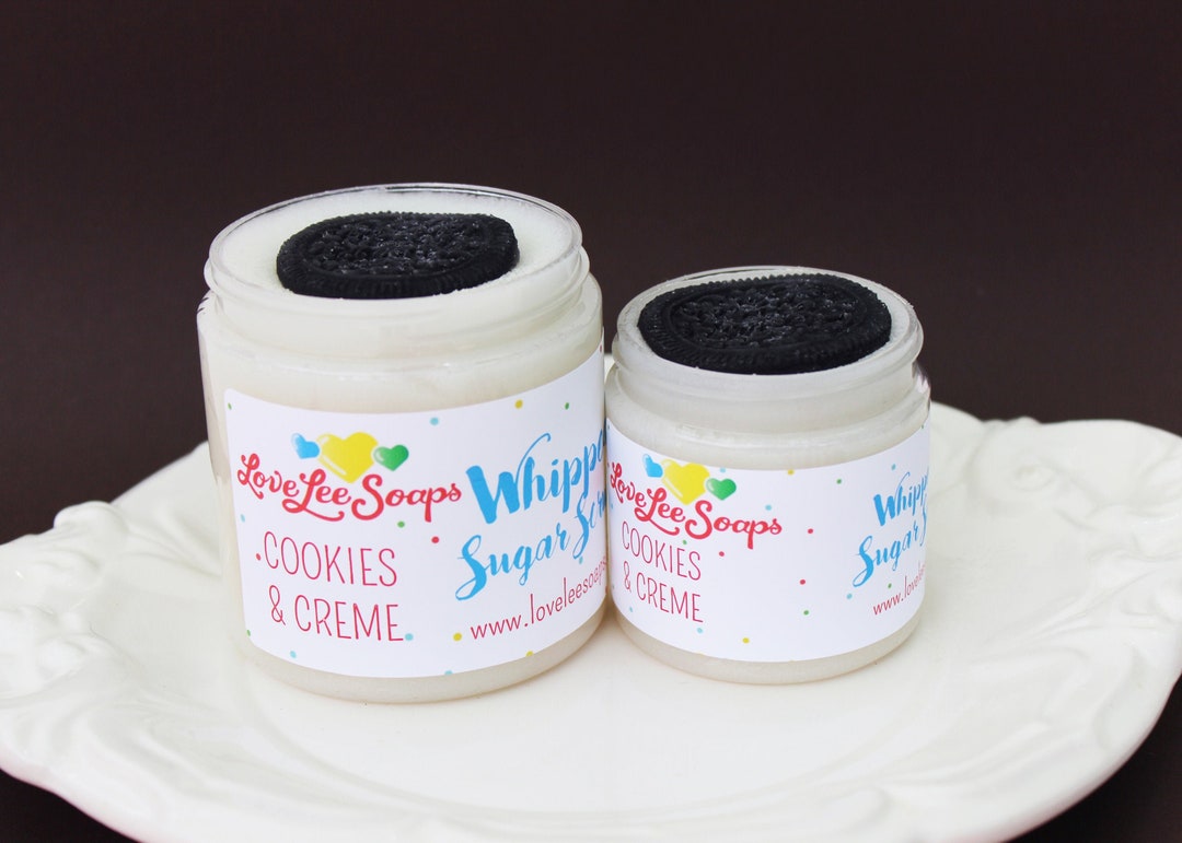 Whipped Sugar Scrub Cookies and Creme, Foaming Sugar Scrub, Body Scrub ...