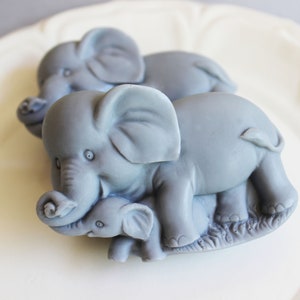 Elephant Soap Soap Favors, Baby Shower, Lavender Soap, Animal Soap ...