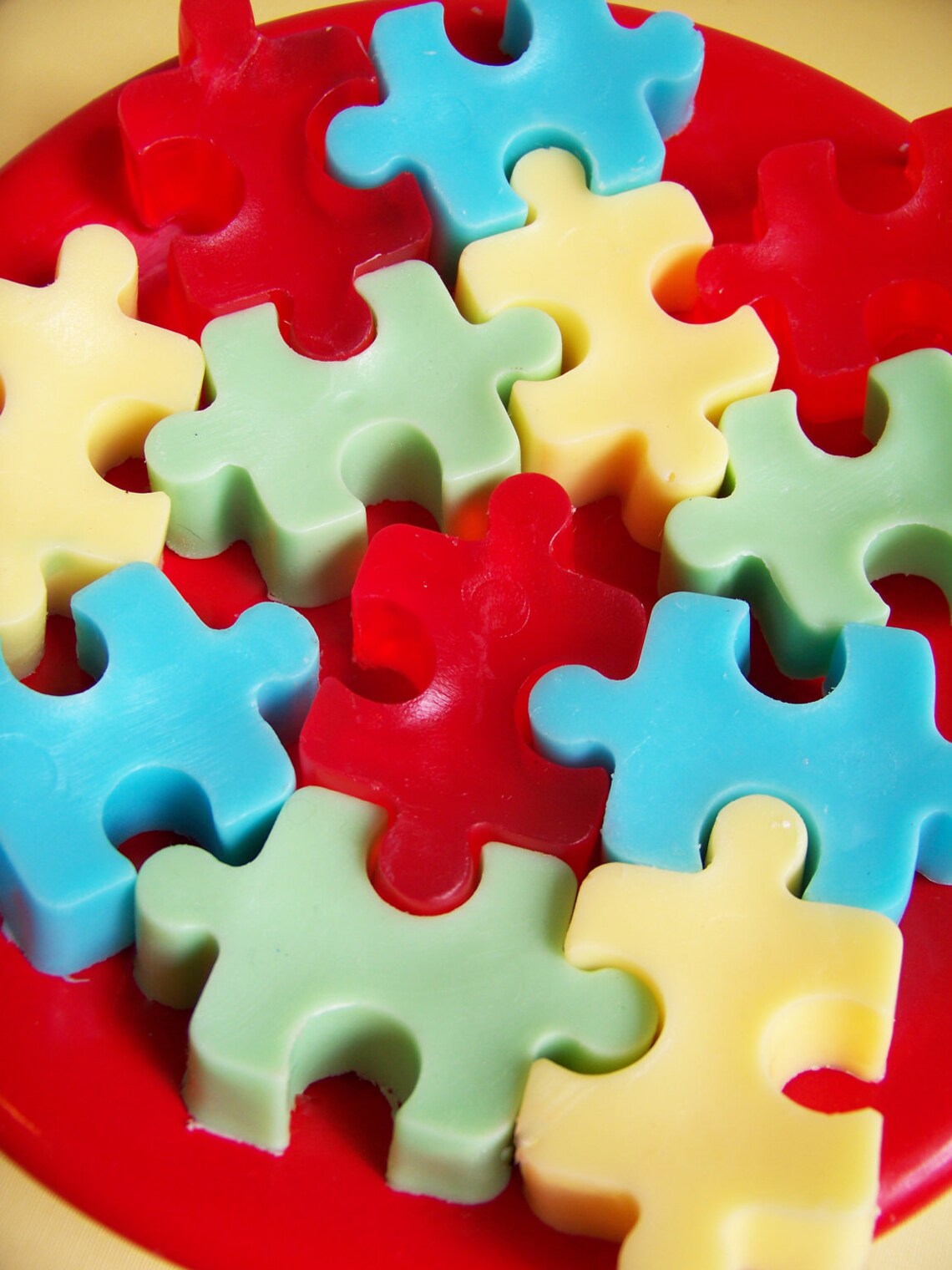 Jigsaw Puzzle Soap Set: Soap Favors, Kids Soap, Watermelon Soap ...