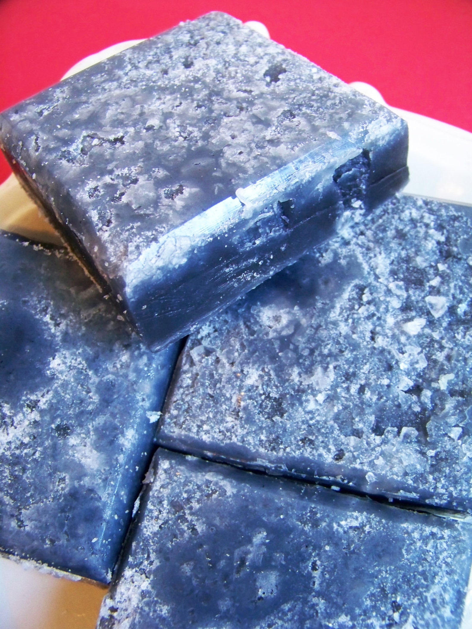Salt Scrub Soap Bar Black Cherry Soap Scrub Solid Scrub - Etsy