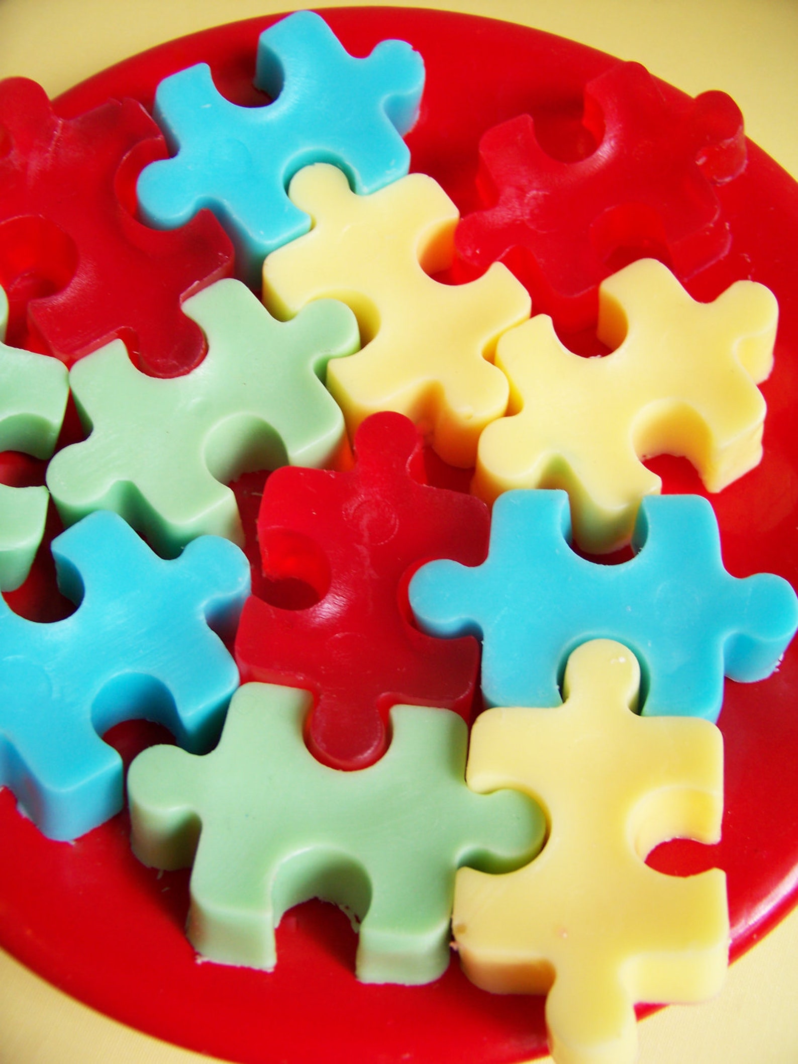 Jigsaw Puzzle Soap Set: Soap Favors, Kids Soap, Watermelon Soap ...