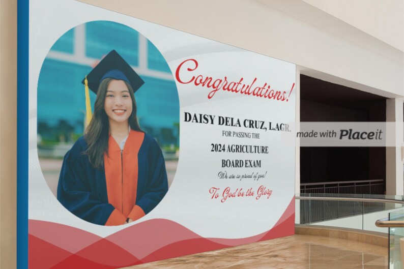Congratulations Banner Template 6 CANVA Editable Template for ...