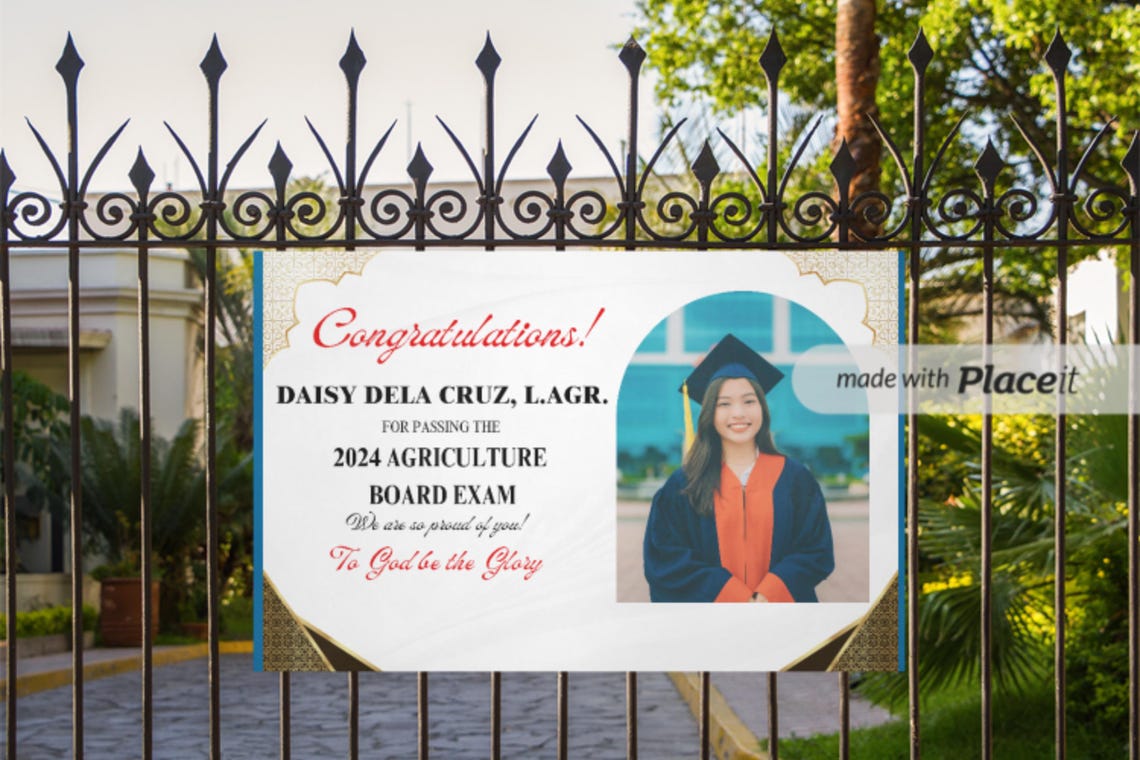 Congratulations Banner Template 6 CANVA Editable Template for ...