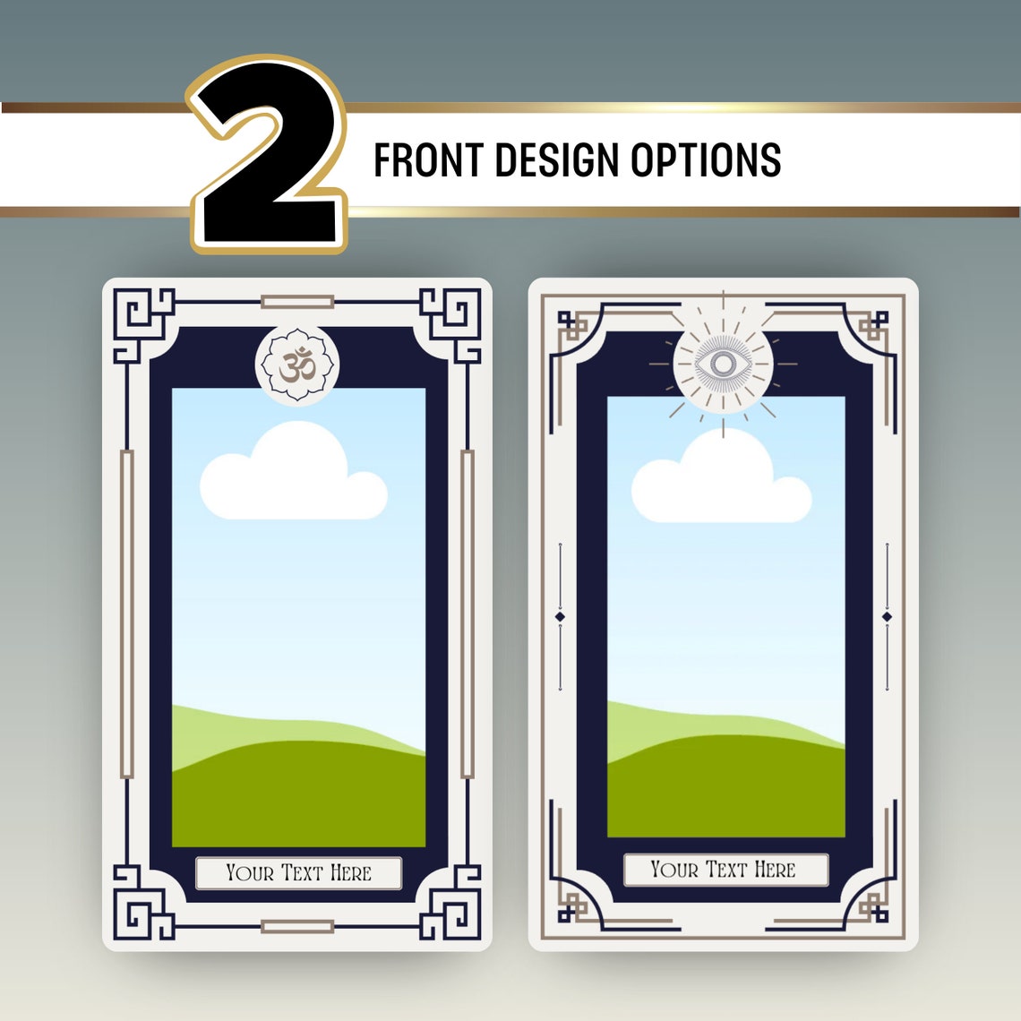 DIY Tarot Card Editable Template, Custom Tarot Card Canva Template ...