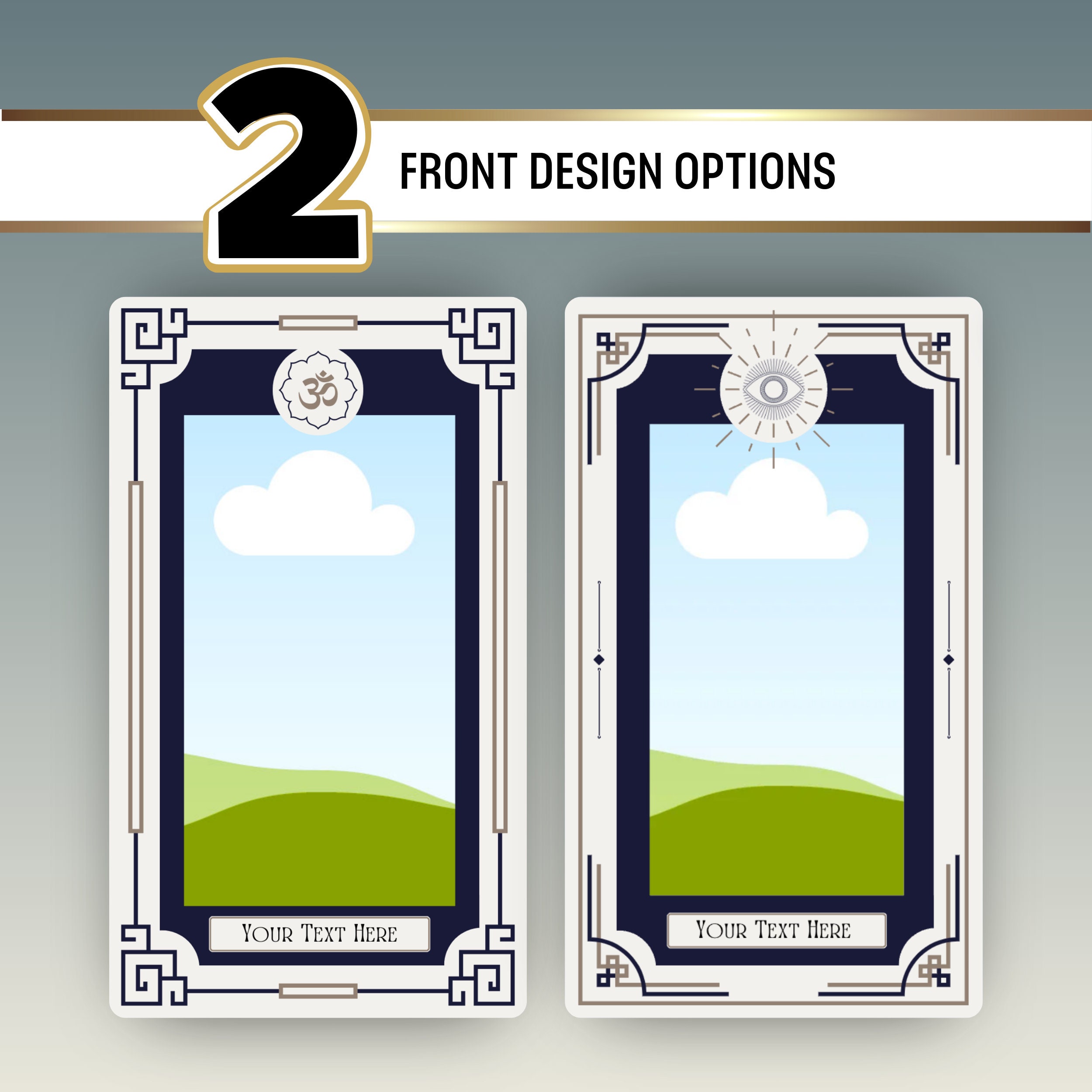 DIY Tarot Card Editable Template, Custom Tarot Card Canva Template ...