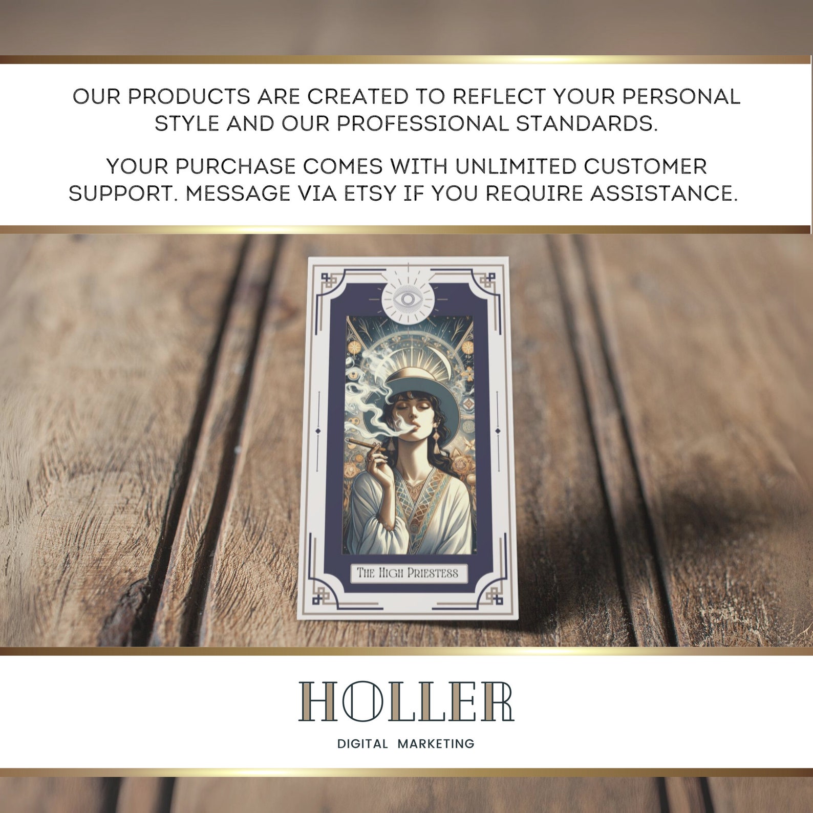 DIY Tarot Card Editable Template, Custom Tarot Card Canva Template ...