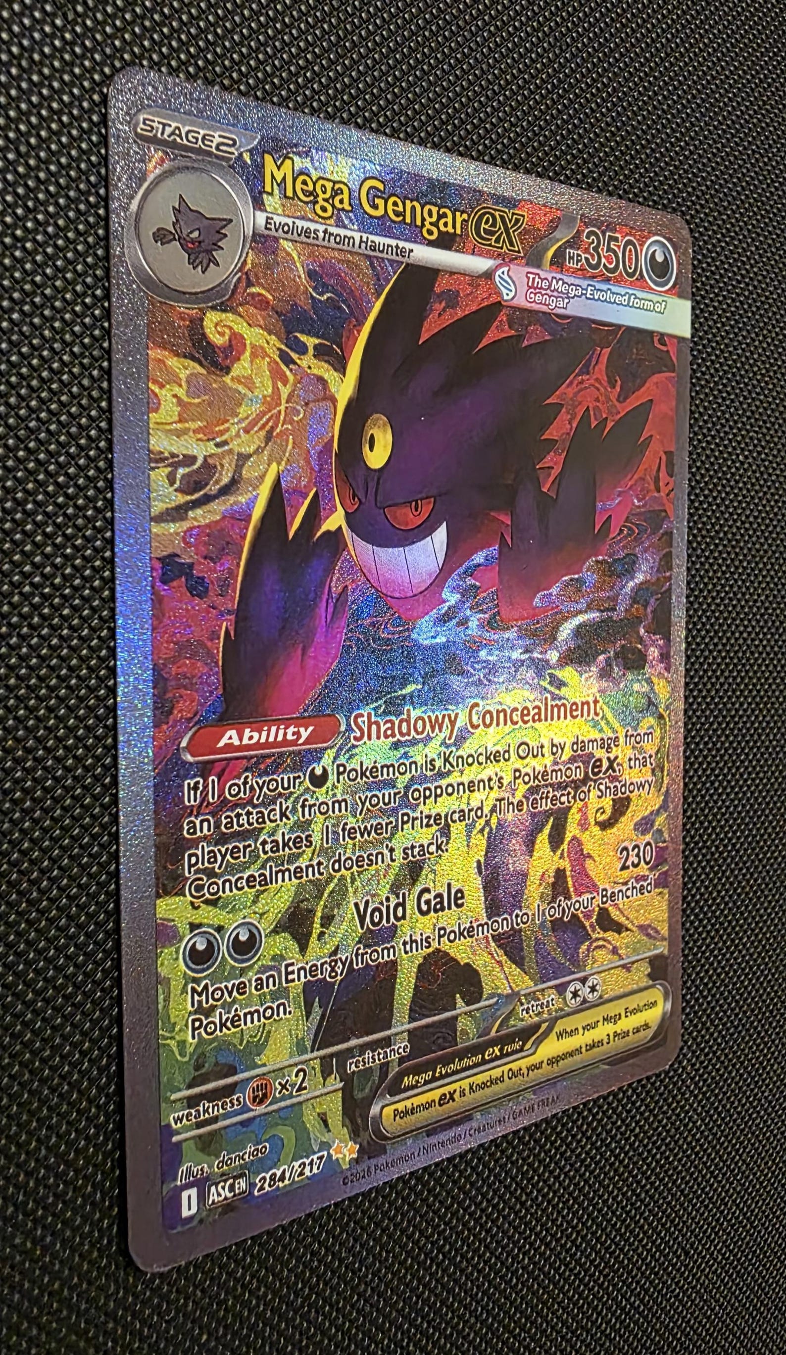 Proxy/replica - Mega Gengar Ex "mega Evolutions" Holographic Textured ...