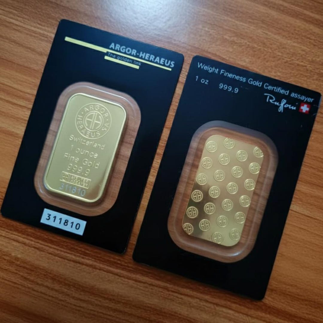Replica 1oz Switzerland – 24k Gold-plated Bullion | Display Piece ...