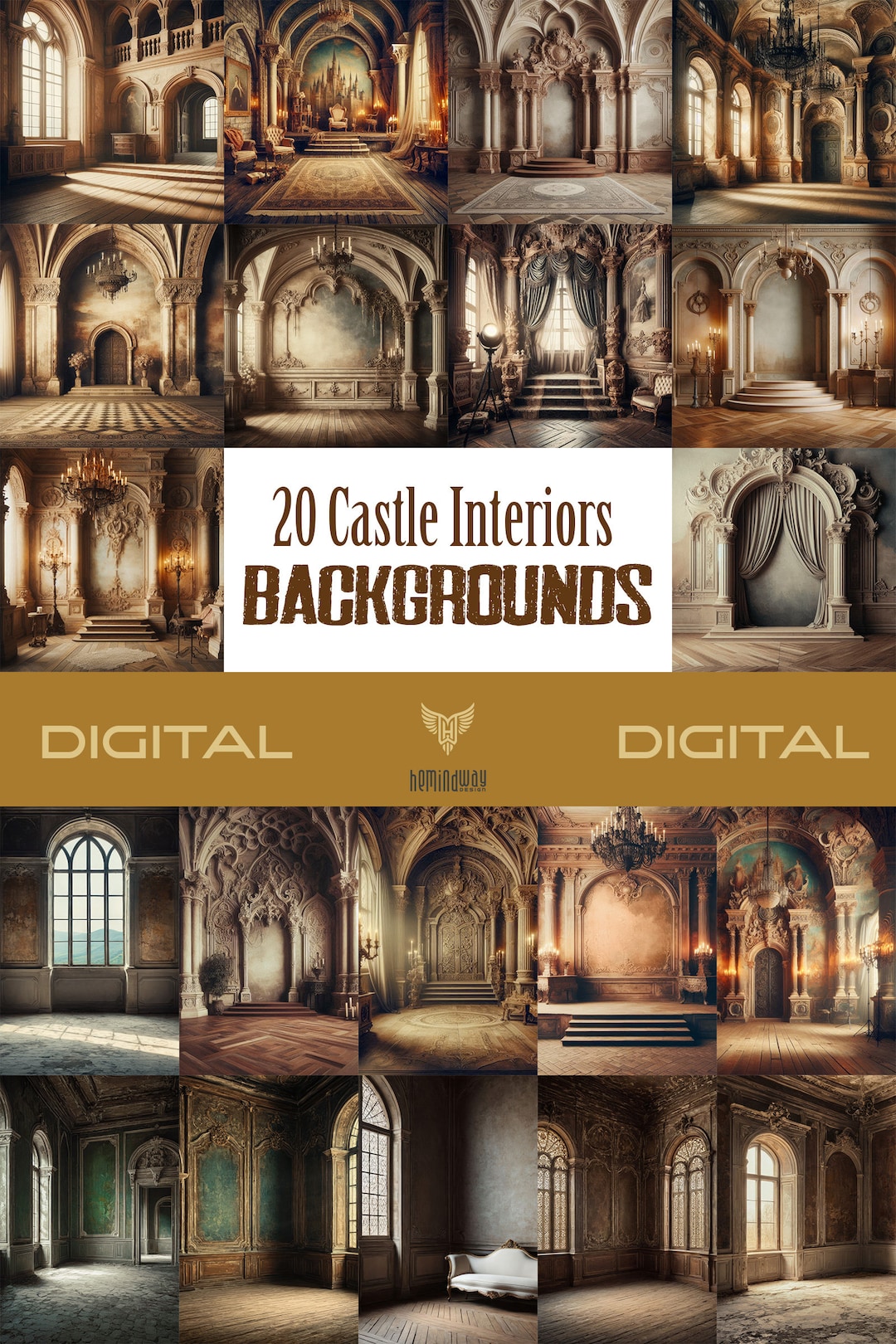 20 Castle Interior Backdrops for Fashion, Weddings, Maternity ...