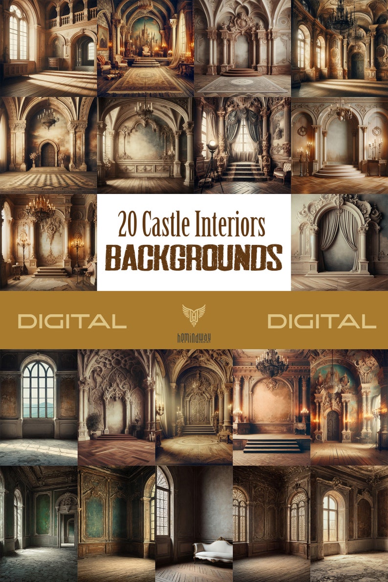20 Castle Interior Backdrops for Fashion, Weddings, Maternity ...