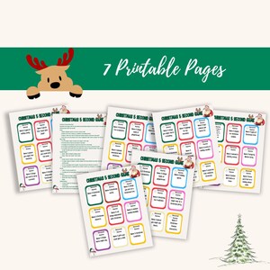 Christmas 5 Second Game Fun Printable Holiday Party Game for Kids ...