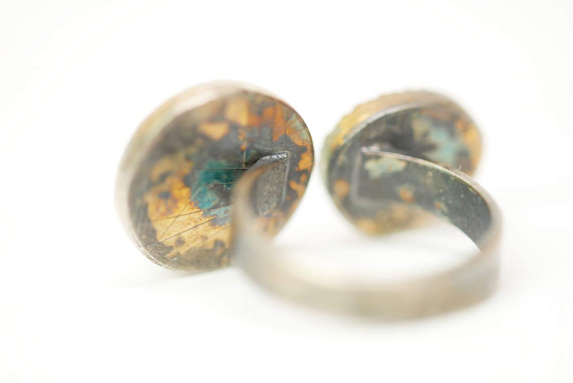 Lapis and fire agate molten spark ring no.2 fire agate and | Etsy