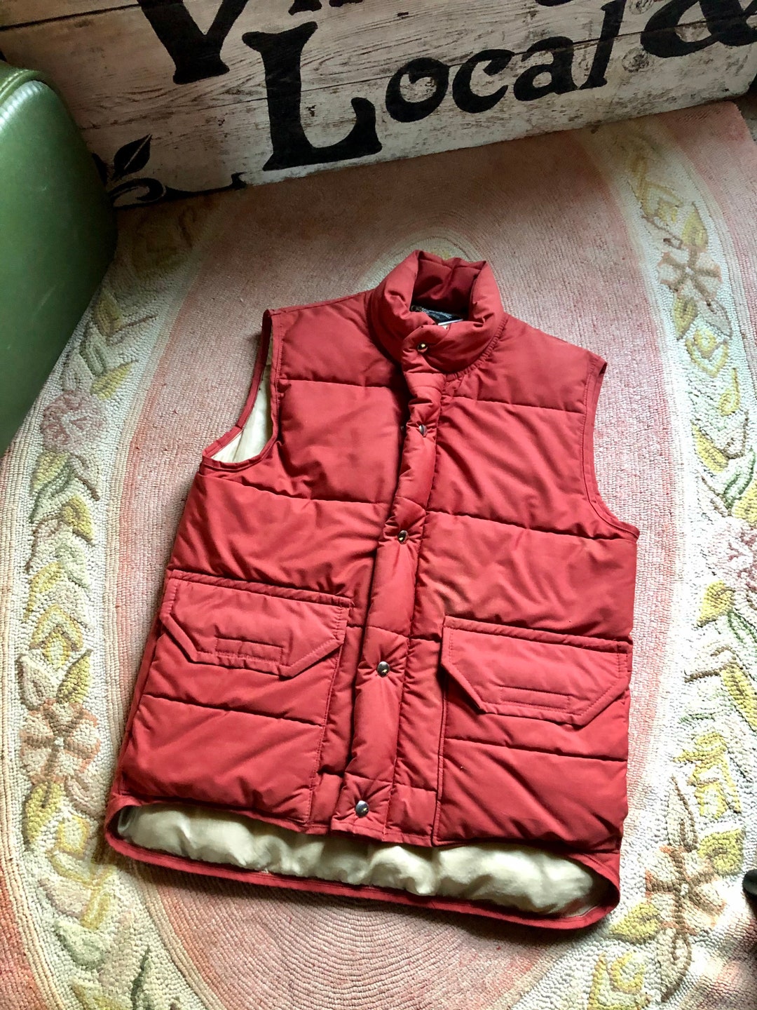 Columbia Vintage 1980’s Rust Orange Puff Vest. Size Mens or Women’s ...