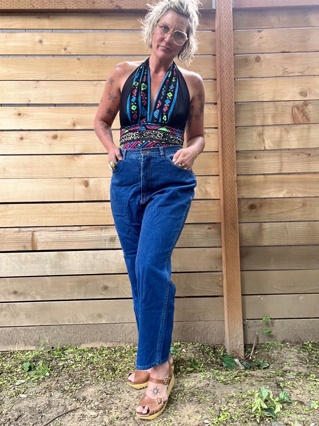 Vintage 1980s Vintage Lucky Britches Mom Jeans Size Medium/large - Etsy