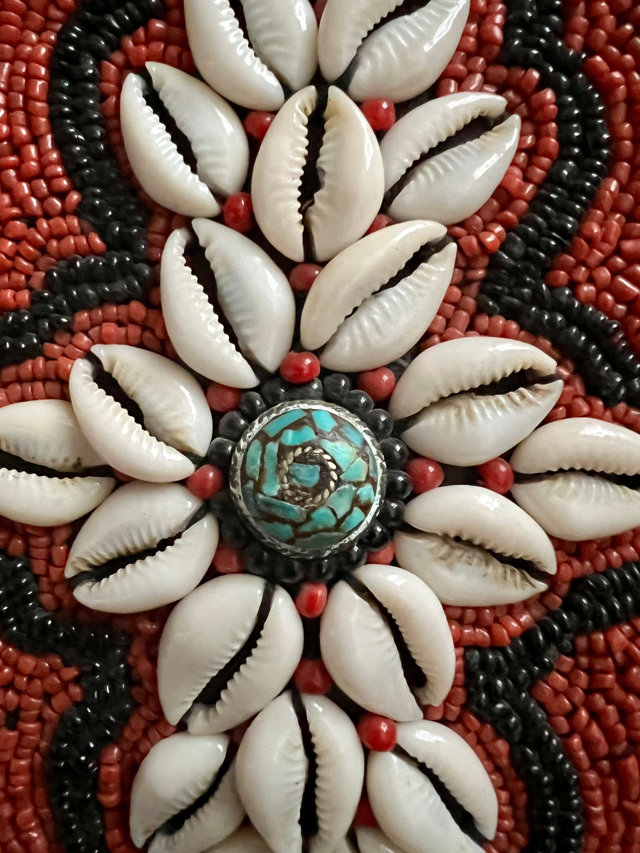 Beautiful 1990s Made in India Puka Shells Beadwork and - Etsy