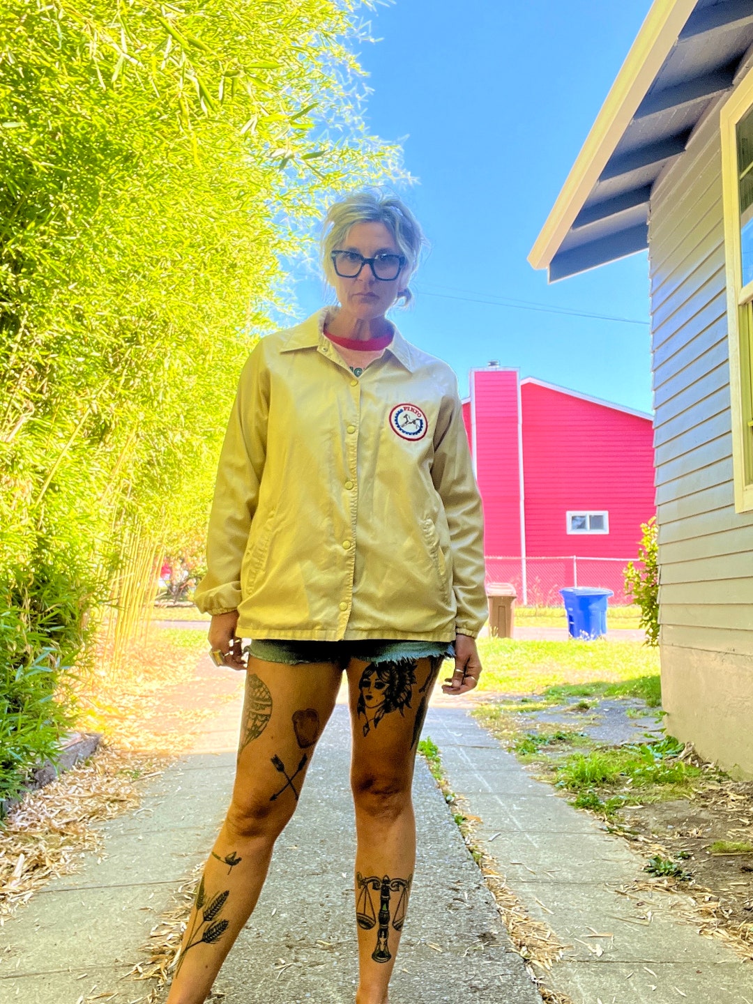 1980’s Vintage Ford Pinto Patch Snap Buttons Coaches Jacket Size Xlarge ...