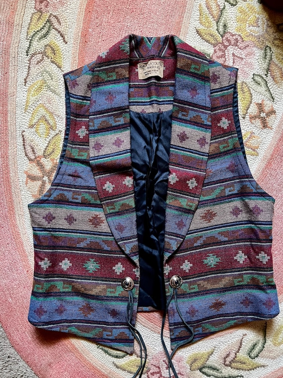 vintage 80s pendleton aztec - Gem