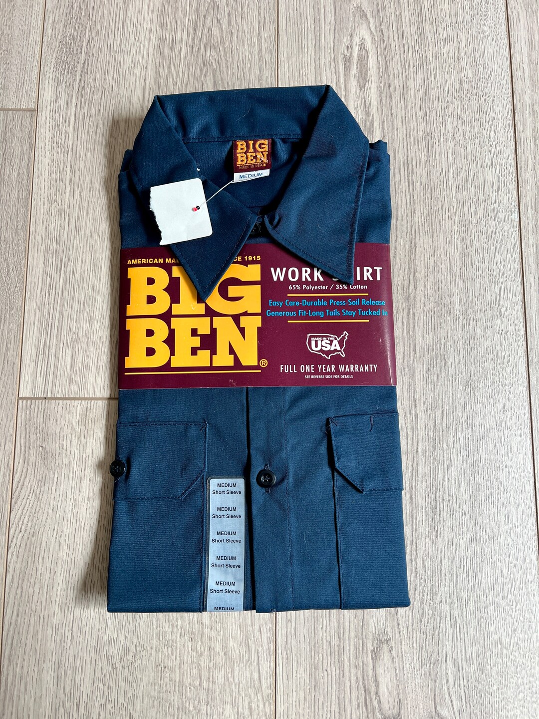 Big Ben Vintage Deadstock Rockabilly 1980’s Navy Blue Utility Work ...