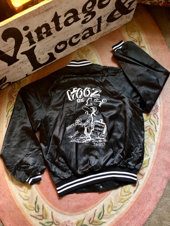 1980’s vintage HOOZ on 1st bar Hartwell nylon bomber … - Gem