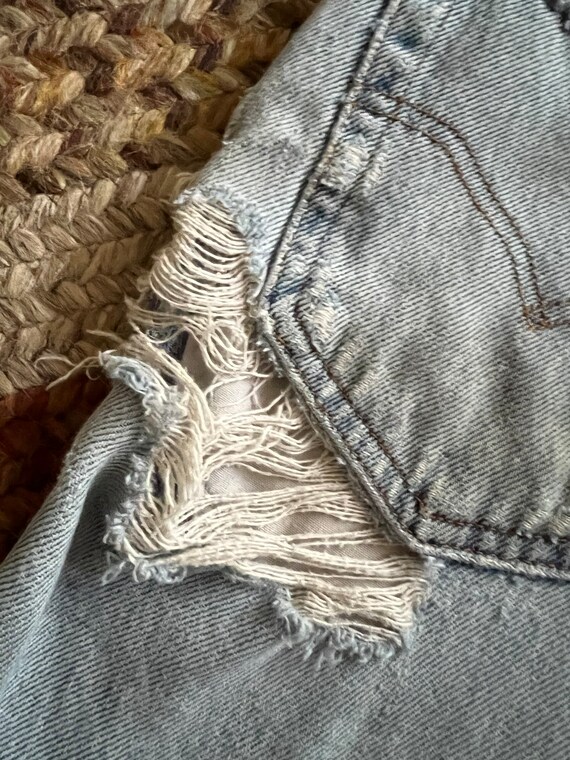 Rad 1990’s vintage ripped to shreds Levi cut offs gen… - Gem