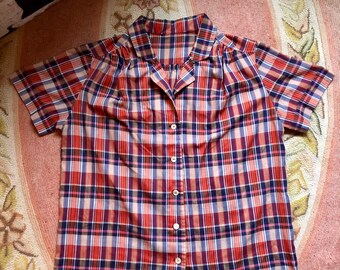Plaid Button Up - Etsy
