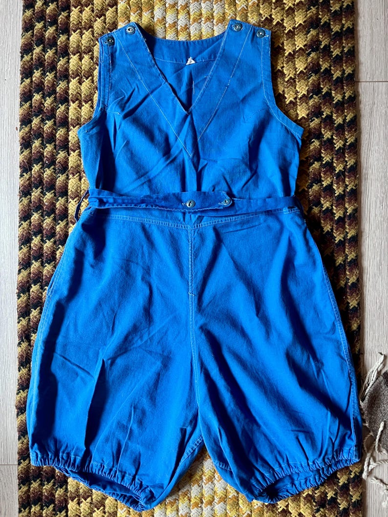 1930’s/40’s Vintage Cotton Gym Suit/playsuit Romper Women’s Size M - Etsy