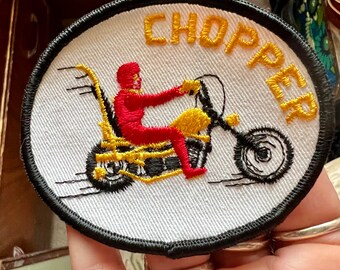 Chopper Motorcycle Patch - Etsy