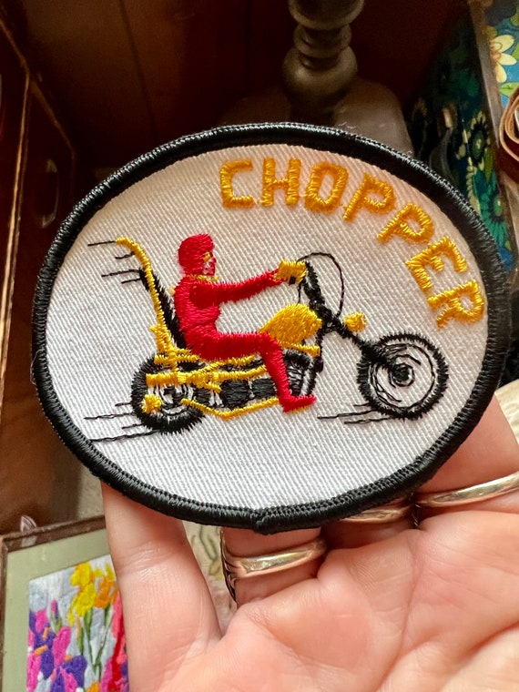 Rad 1970’s vintage chopper motorcycle patch! - Gem