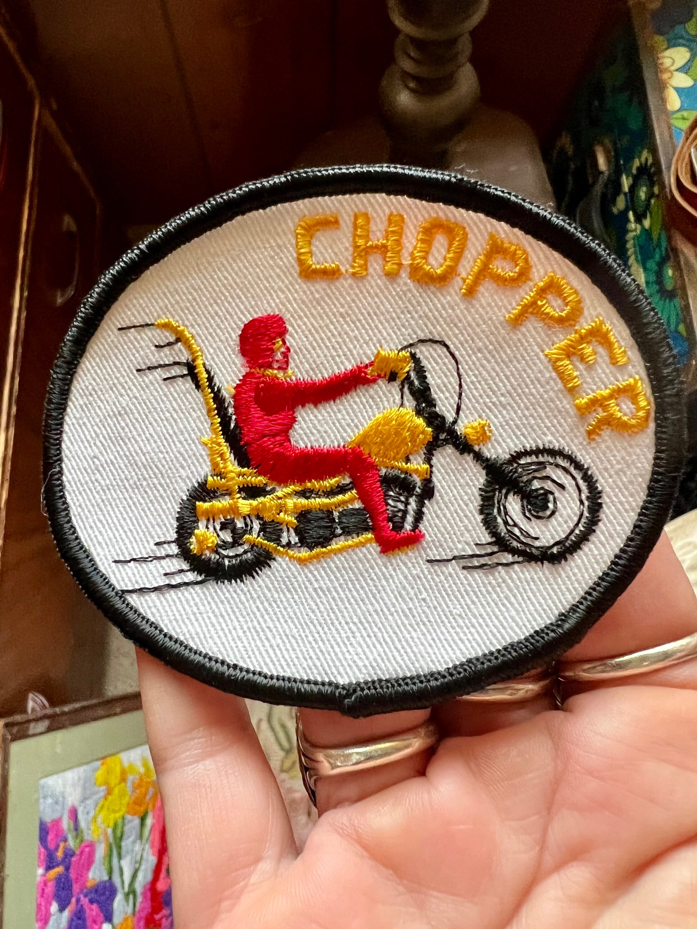 Rad 1970s Vintage Chopper Motorcycle Patch - Etsy