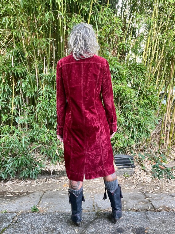 GUESS 1990’s vintage crushed velvet button down dress… - Gem