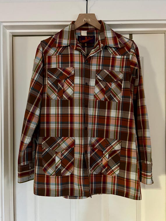 Landlubber 1970’s vintage plaid chore jacket women’s … - Gem