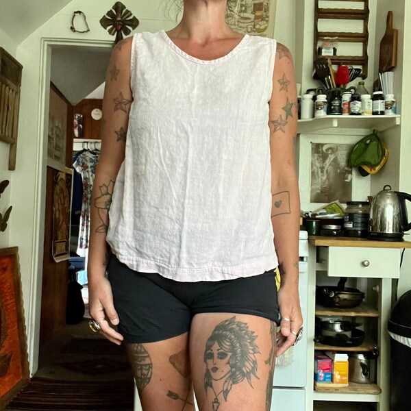 Linen Tank Top - Etsy
