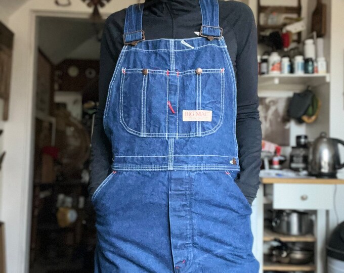 Rad 1980’s Vintage Big Mac Jcpenny Indigo Denim Overalls Gender Neutral ...